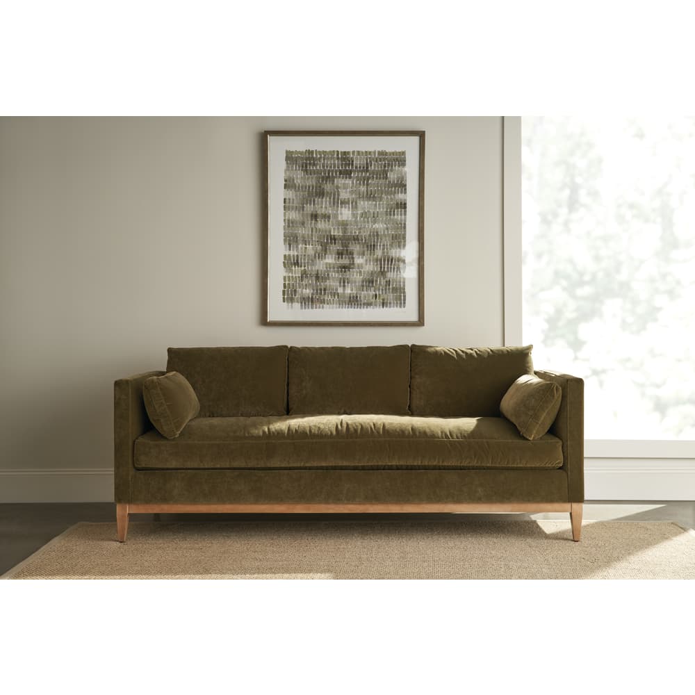 Leons velvet sofa store