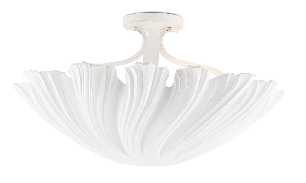 Mia White Semi-Flush Mount – FOR Living
